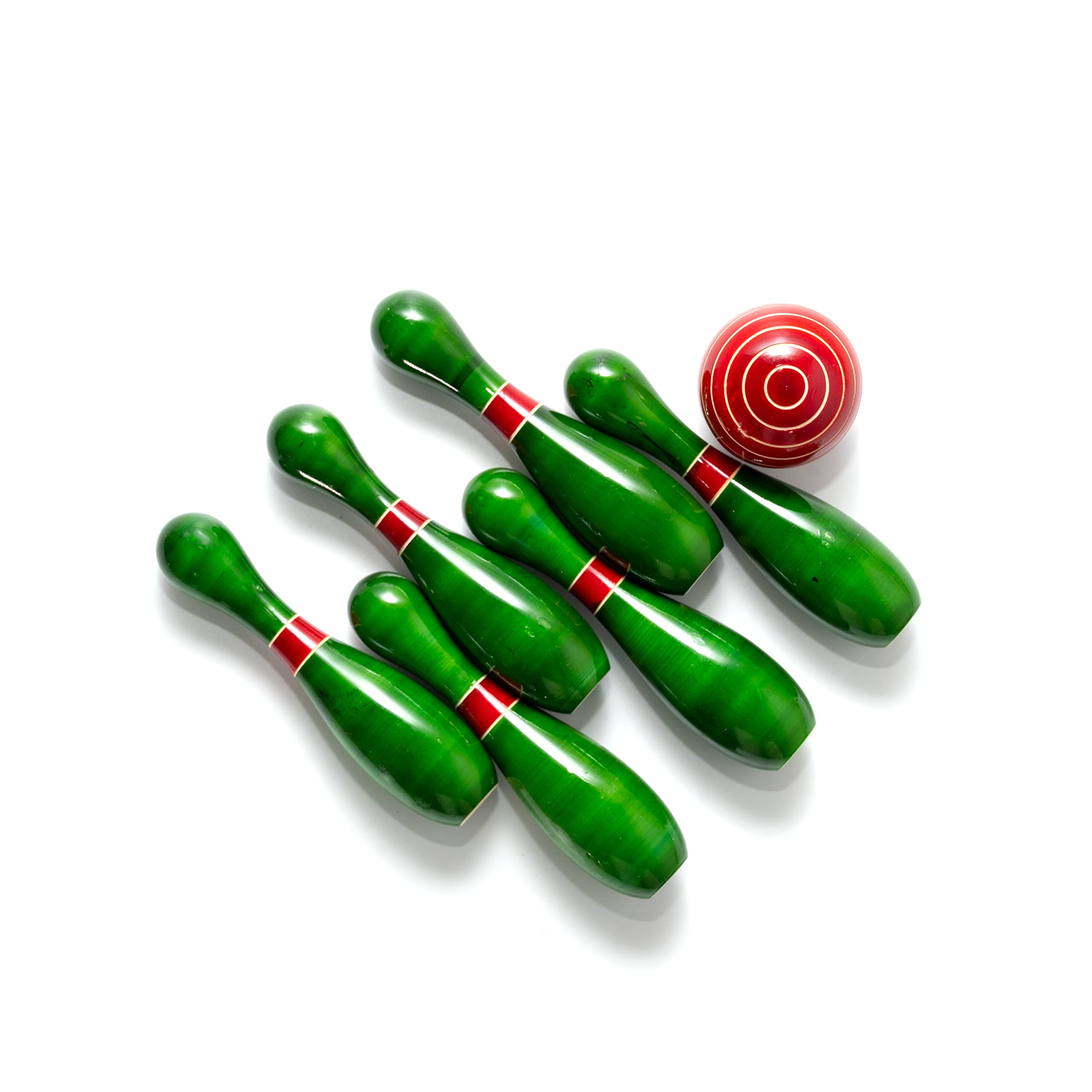 Buy Lil Lattus Wooden Mini ing Pins Toy Set (2 years+) | Small size and ...