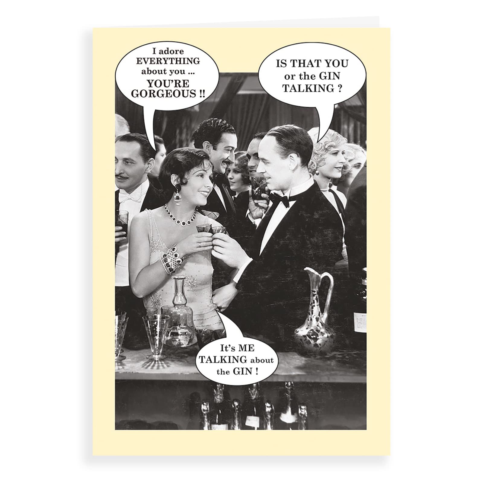Regal Publishing Humour Funny Birthday Card Gin talking - 7 x 5 inches ...