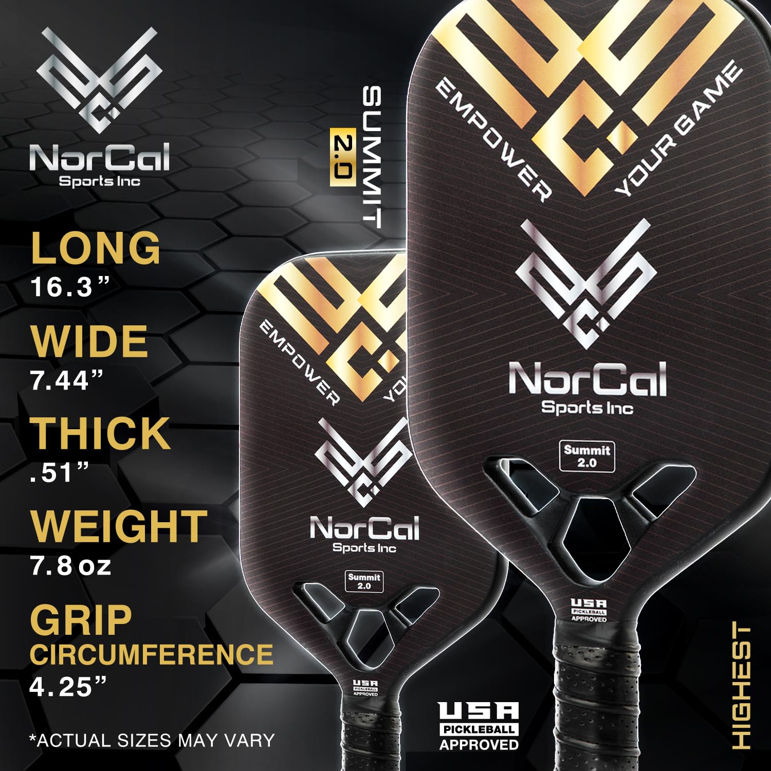 Snapklik.com : Norcal Sports Summit 2.0 Graphite 13MM Carbon Fiber ...
