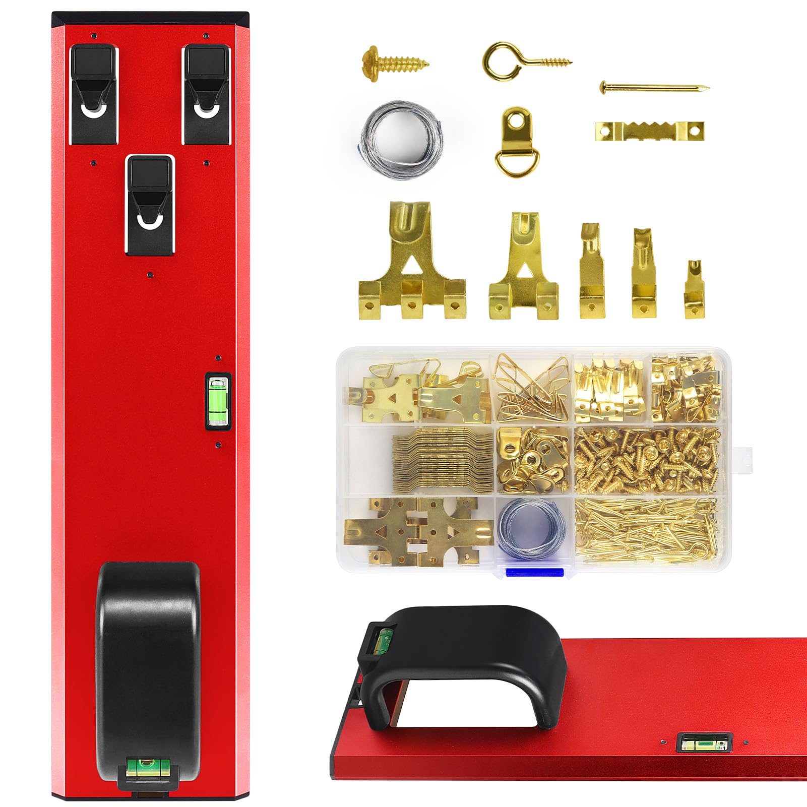 Picture Hanging Kit, Aluminum Picture Hanger Tool with Level Measuring ...