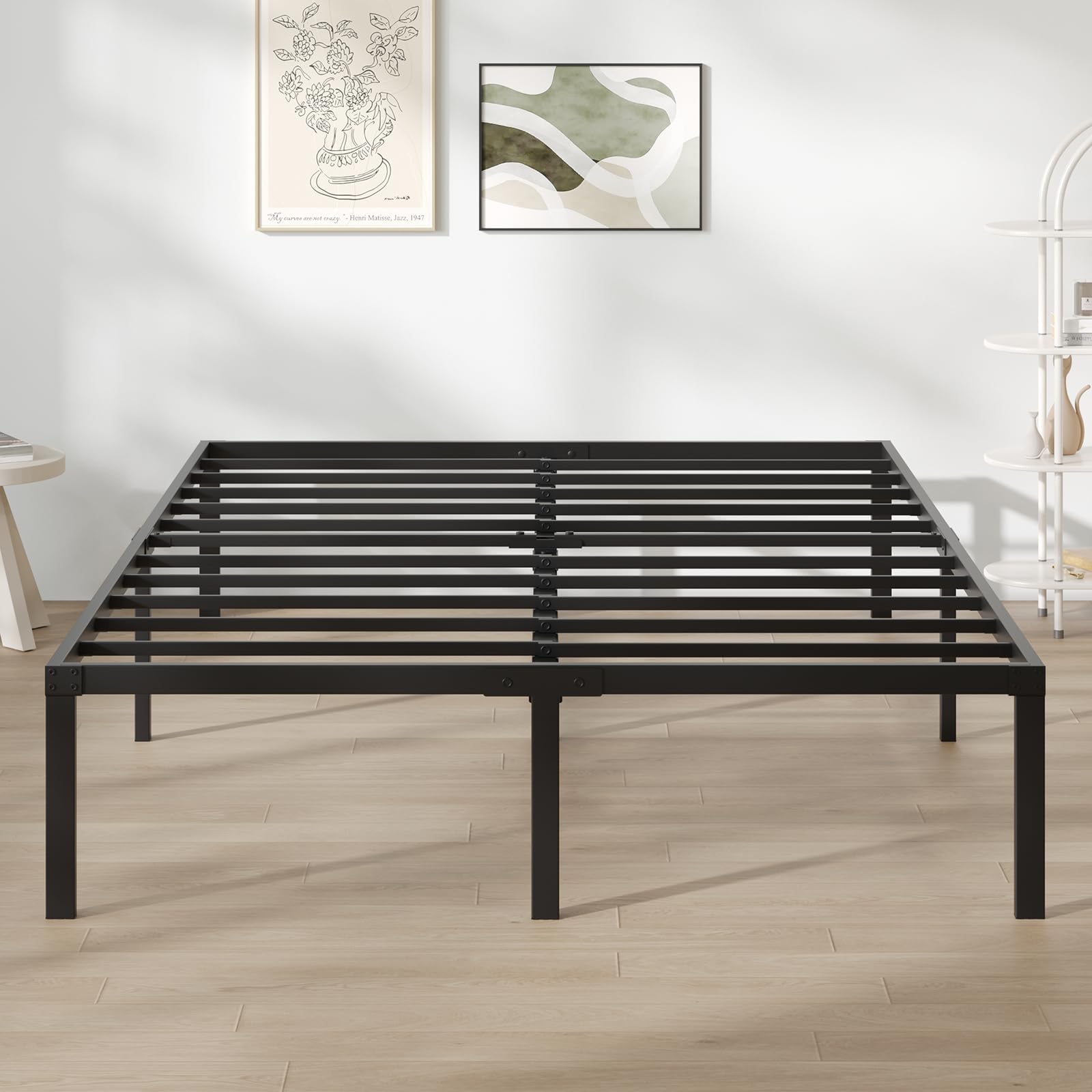 Amazon.com: Vecilla 3 Inch Full Size Bed Frame Heavy Duty Metal ...