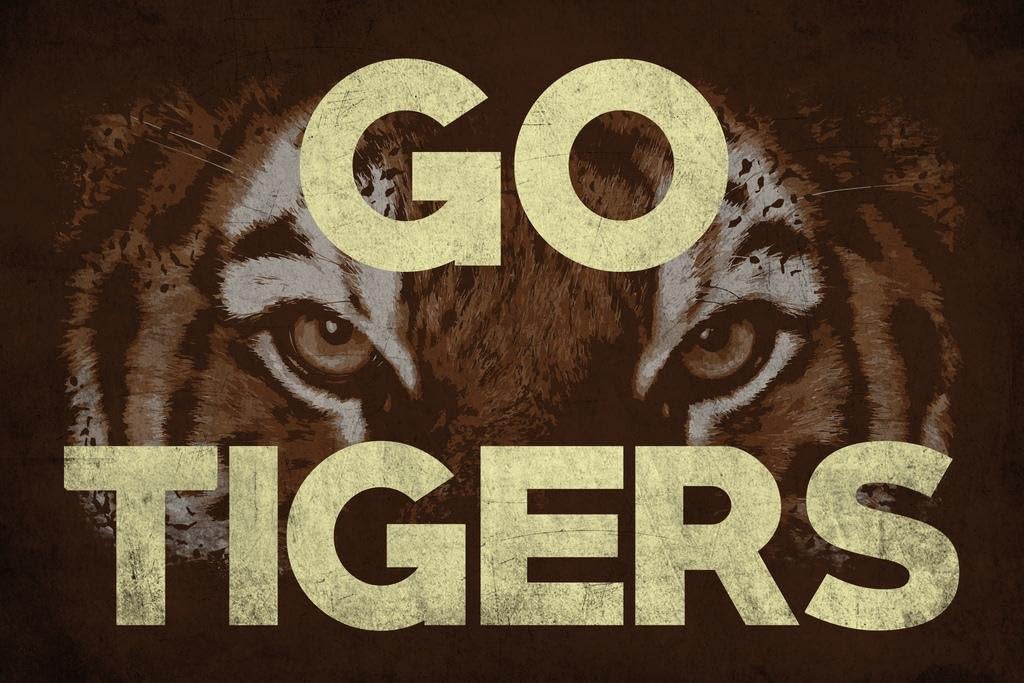 Amazon.com: Mascots Go Tigers Sports Team Tiger Art Print Tiger ...