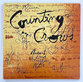 Counting Crows Full Band x7 Signed Autograph Album Vinyl Record ...