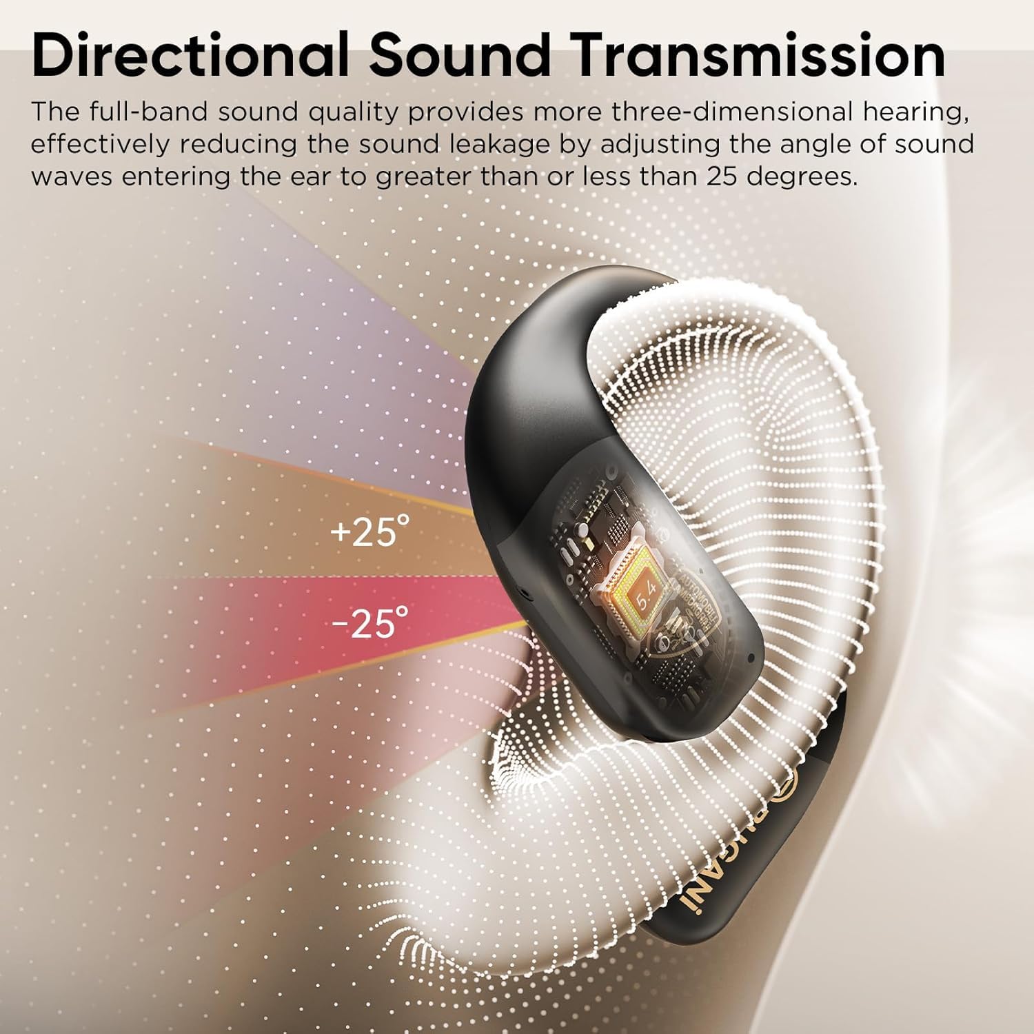Snapklik.com : BUGANI Open Ear Headphones Wireless Earbuds