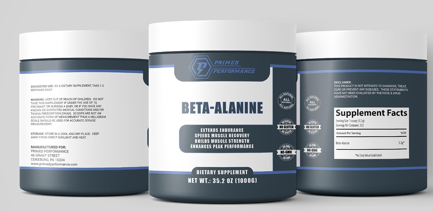 Amazon.com: Beta-Alanine Powder - Supplement for Muscle Recovery ...