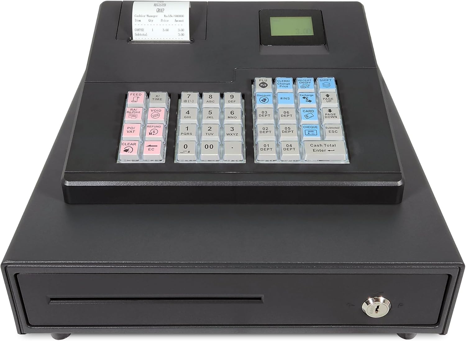 CRG XA137 Basic Cash Register Till Black. Ideal for Retail. Simple to ...