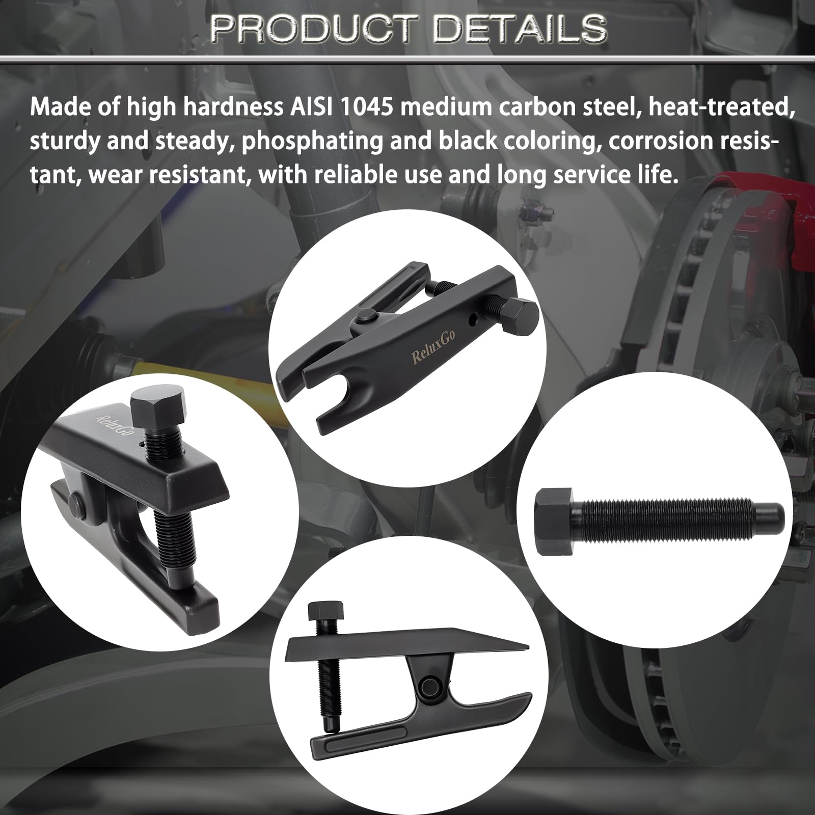 Heavy Duty Separator Tools 3-Piece Ball Joint Separator Tool Set ...