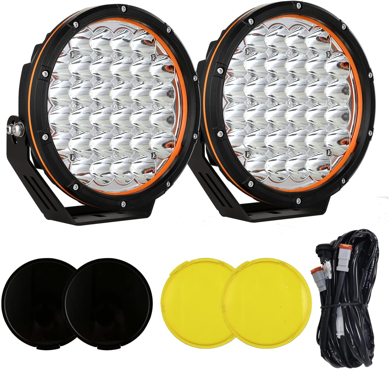 Amazon.com: BIGLION.X 9 inch Round LED Offroad Lights - Super Bright ...
