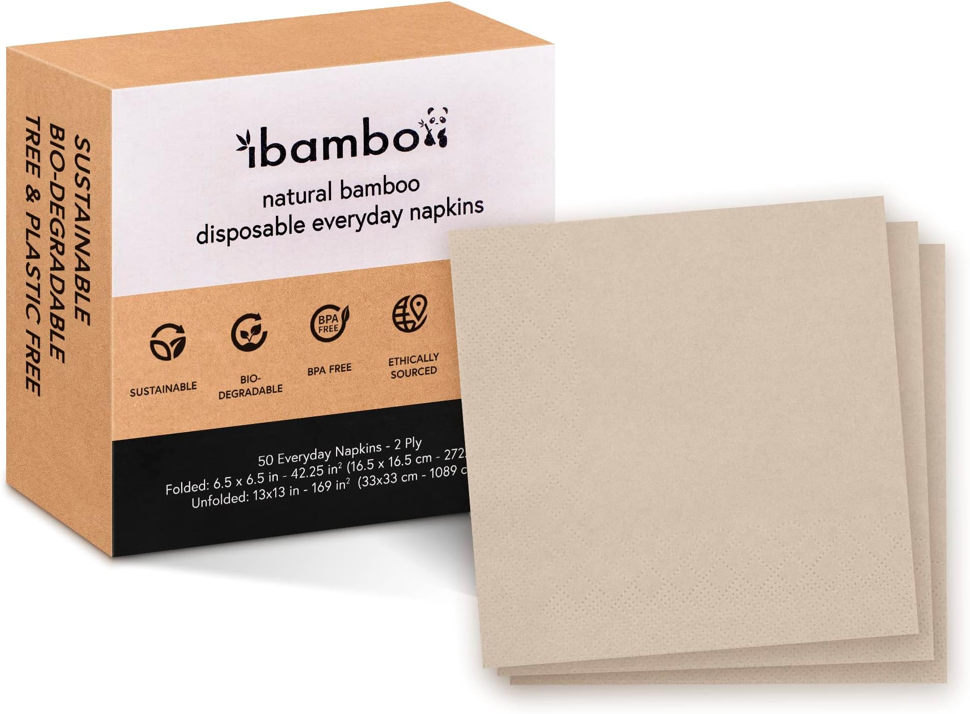 Amazon.com: Seventh Generation 100% Recycled White Paper Napkins, 250 ...