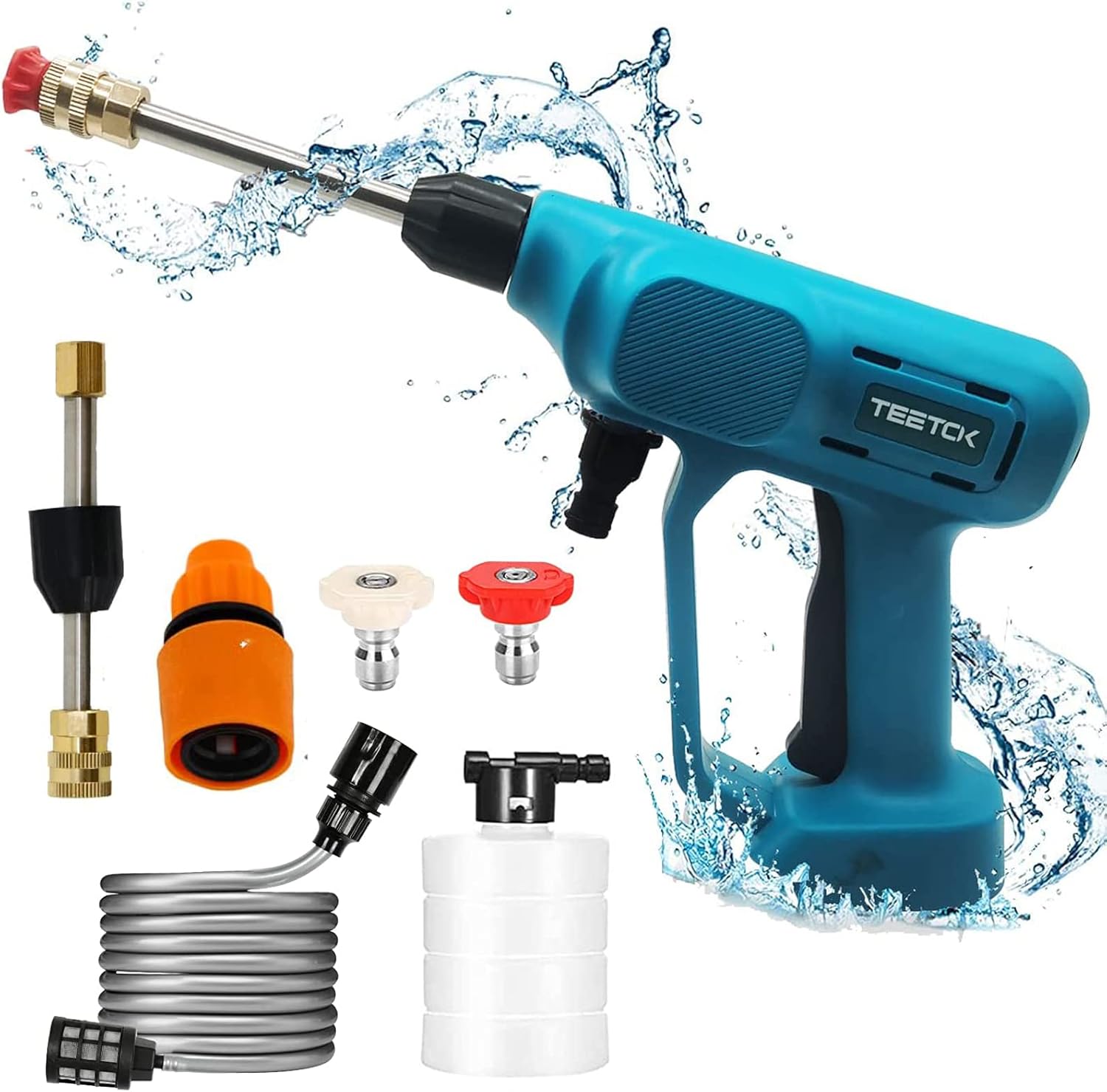 Idropulitrice a Batteria, Idropulitrice Elettrica Portatile 21V, 30Bar ...