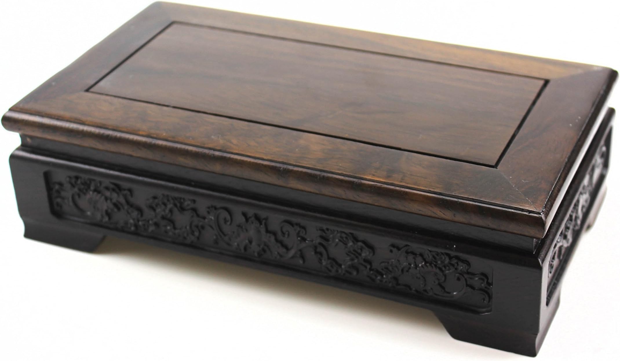 Amazon.com: CVHOMEDECO. Primitives Rustic Rosewood Rectangle Display ...