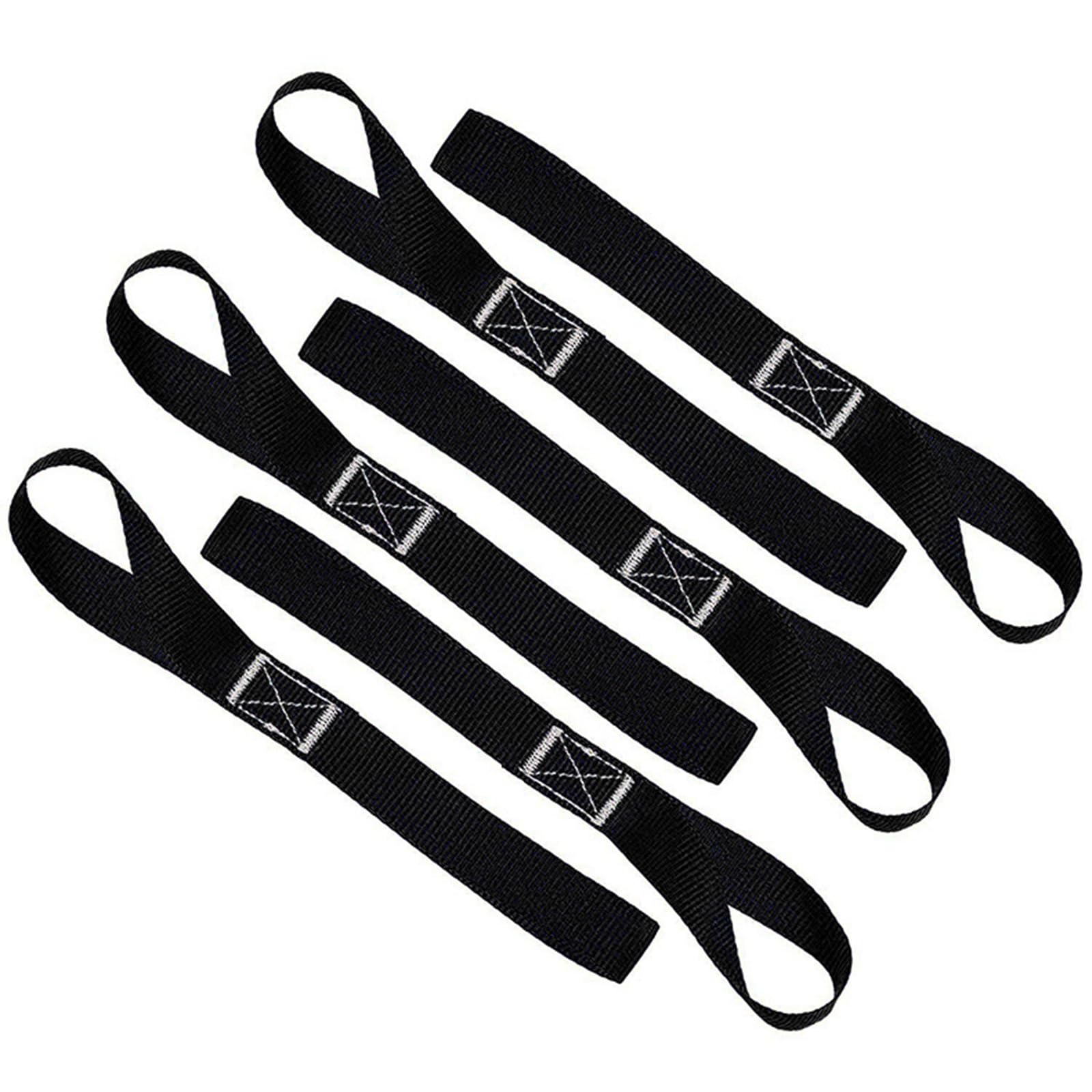 Soft Loop Tie Down Straps, Pack of 8 Lashing Loops, Heavy Duty Webbed ...