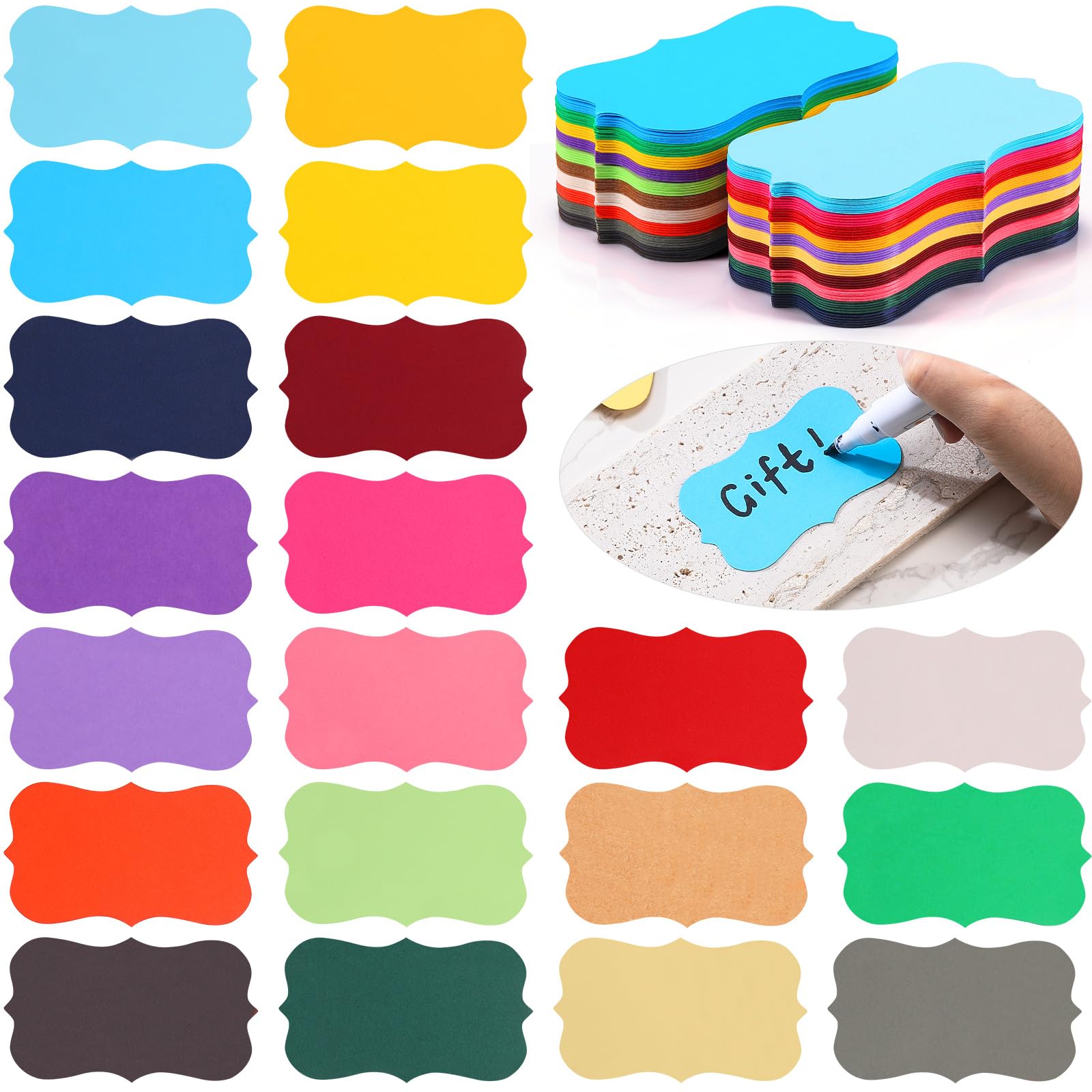 Snapklik.com : Yexiya 200 Pcs Blank Index Cards Printable Kraft ...