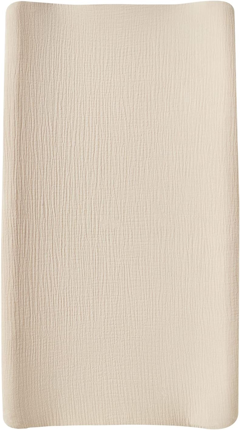 Amazon.com: Muslin Changing Pad Cover,Ultra Soft Breathable Diaper ...