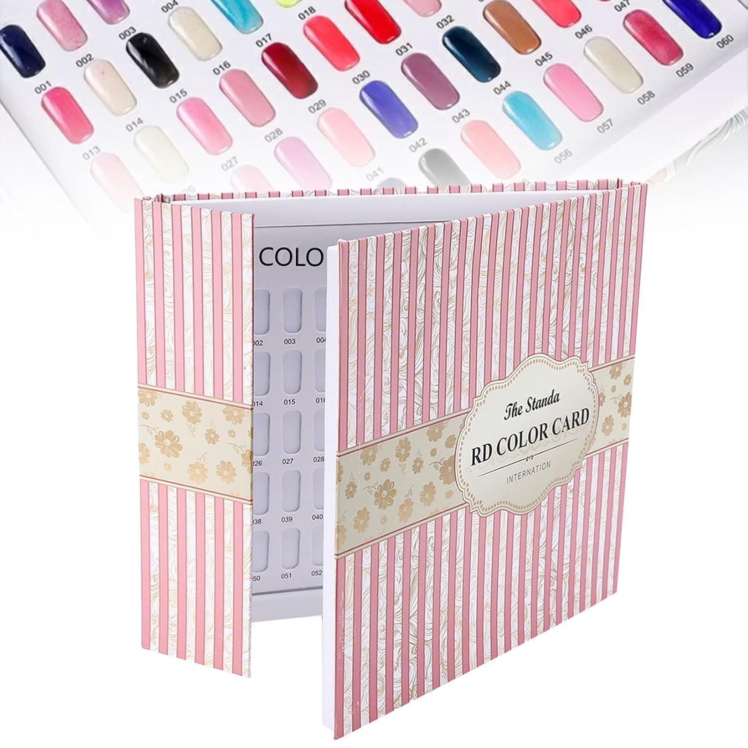 Amazon.com : 120 Colors Nail Color Chart Display, Nail Sticks Book ...