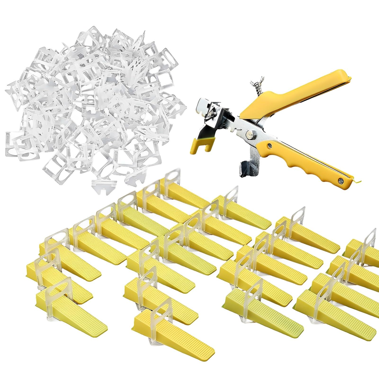 Holdfiturn 1Tile Leveling System 1.5mm 1000pcs DIY Tiles Leveler ...