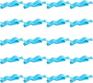 Amazon.com: Framendino, 20 Pack Blue Plastic Garbage Bin Clip Bag Clips ...