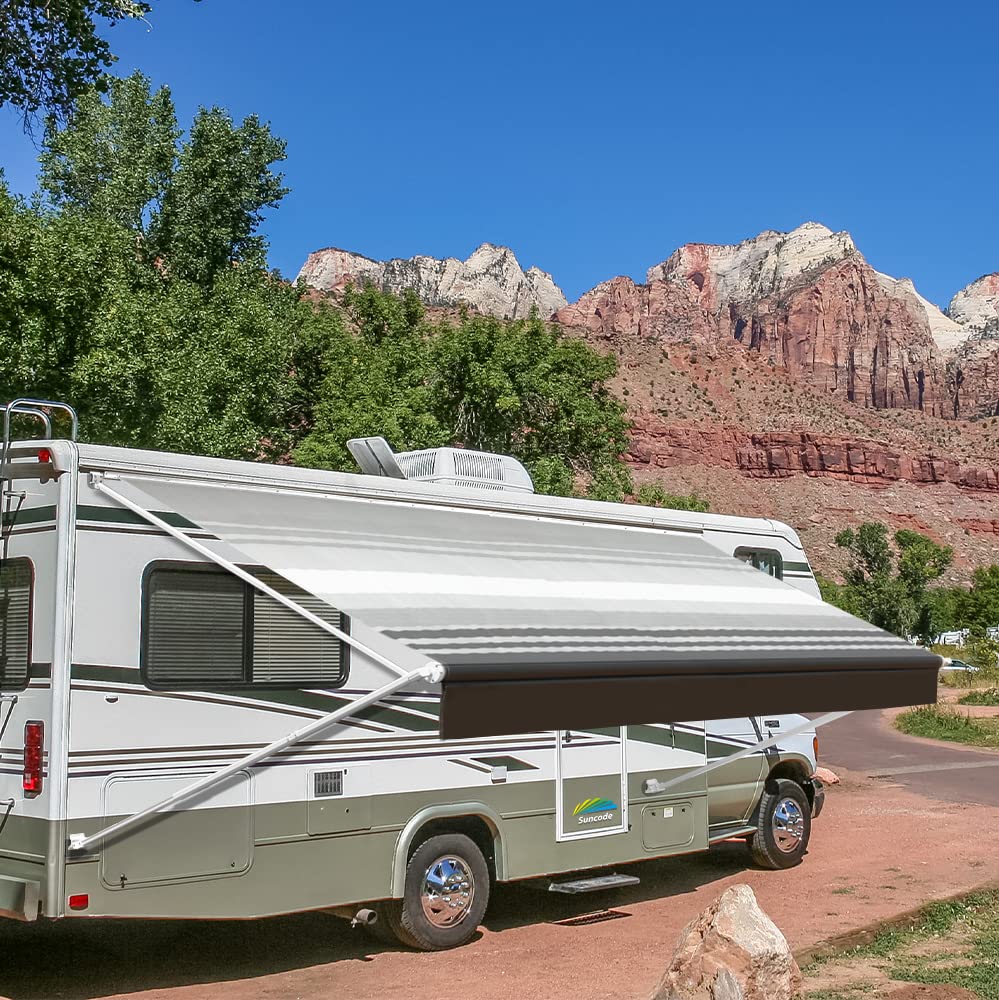 Amazon.com: Suncode Manual RV Awning White RV Modular Retractable ...