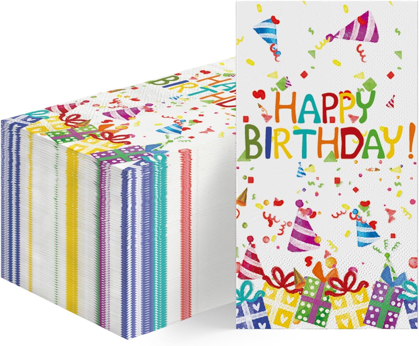 Amazon.com: Gift Boutique 100 Pc Sprinkle Happy Birthday Cocktail ...