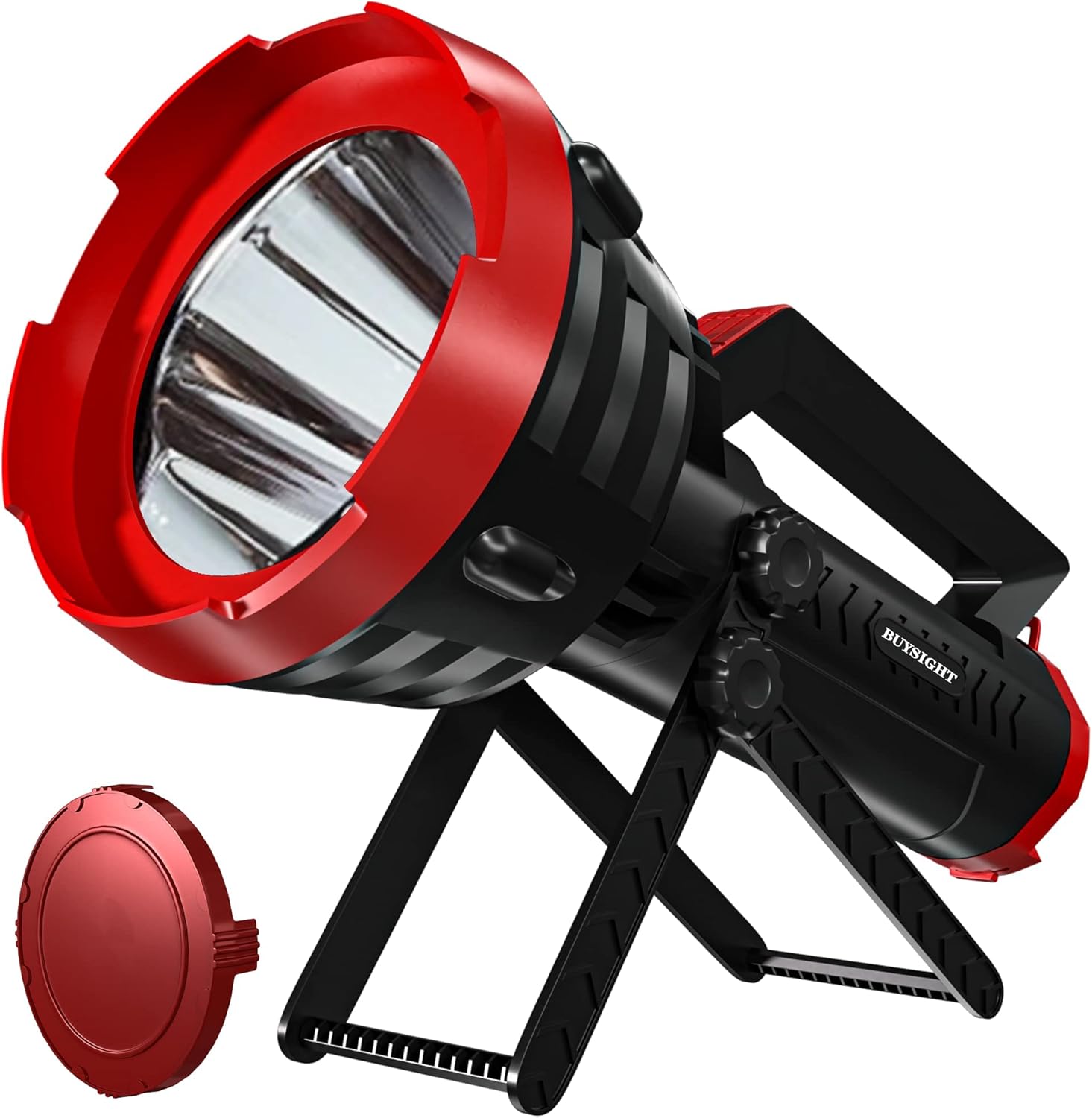 BUYSIGHT Rechargeable Spotlight Flashlight High Lumens 200000,Large ...