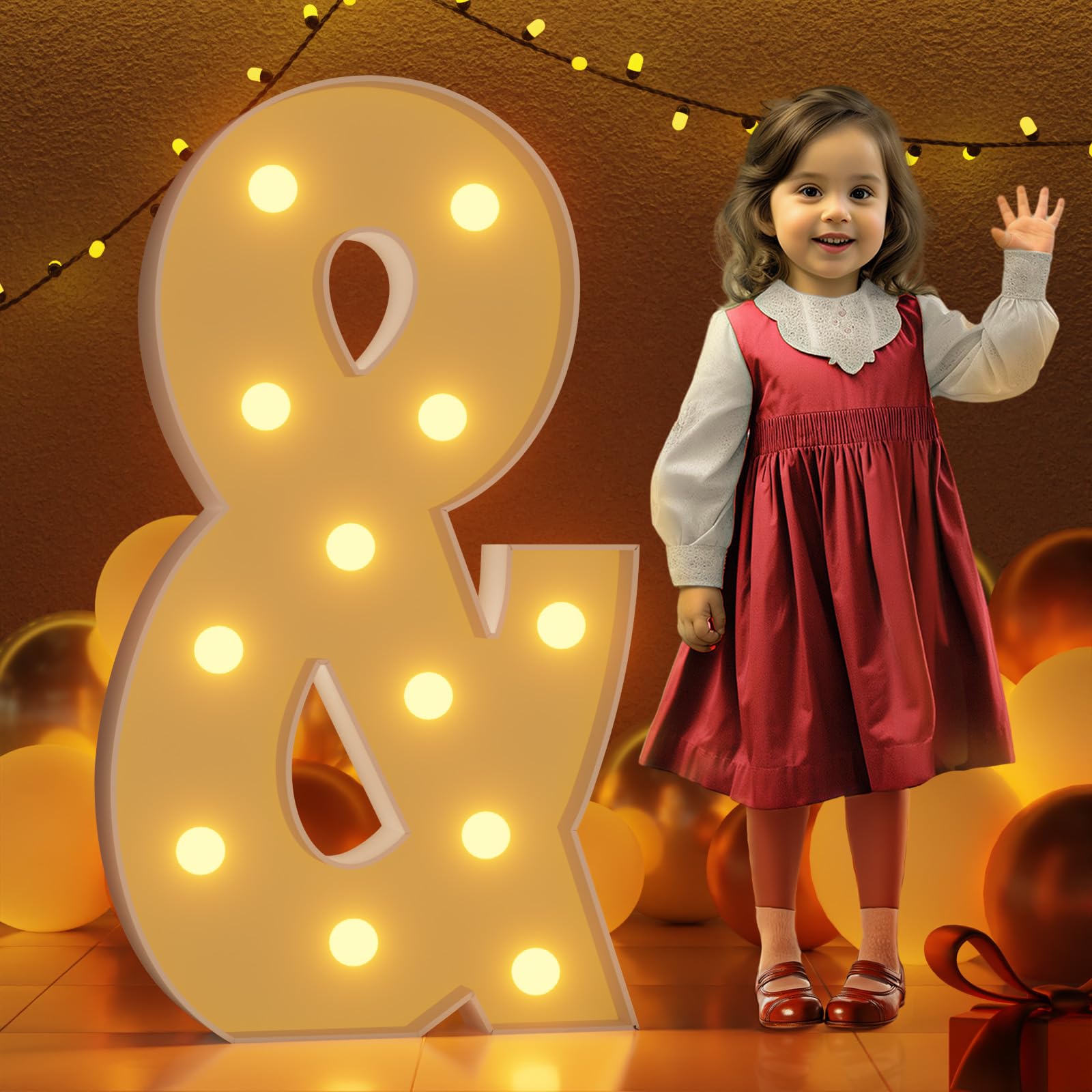 Snapklik.com : Imprsv 4FT Marquee Light Up Letters &, Large Light Up ...