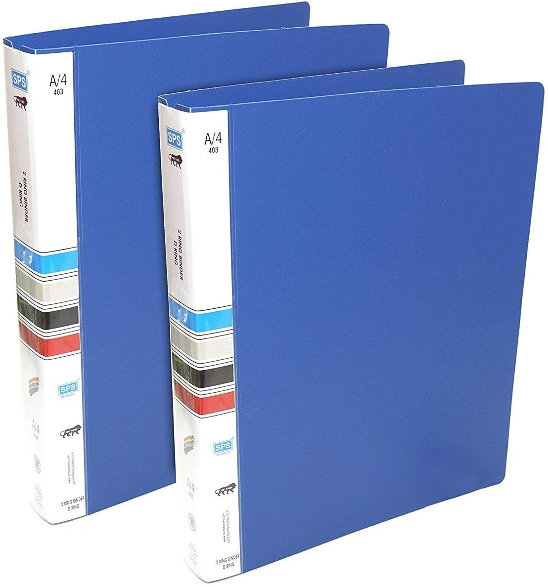 ANG Ring Binder File A4 Size 2D Plastic/Document Holder/Blue - Pack of ...