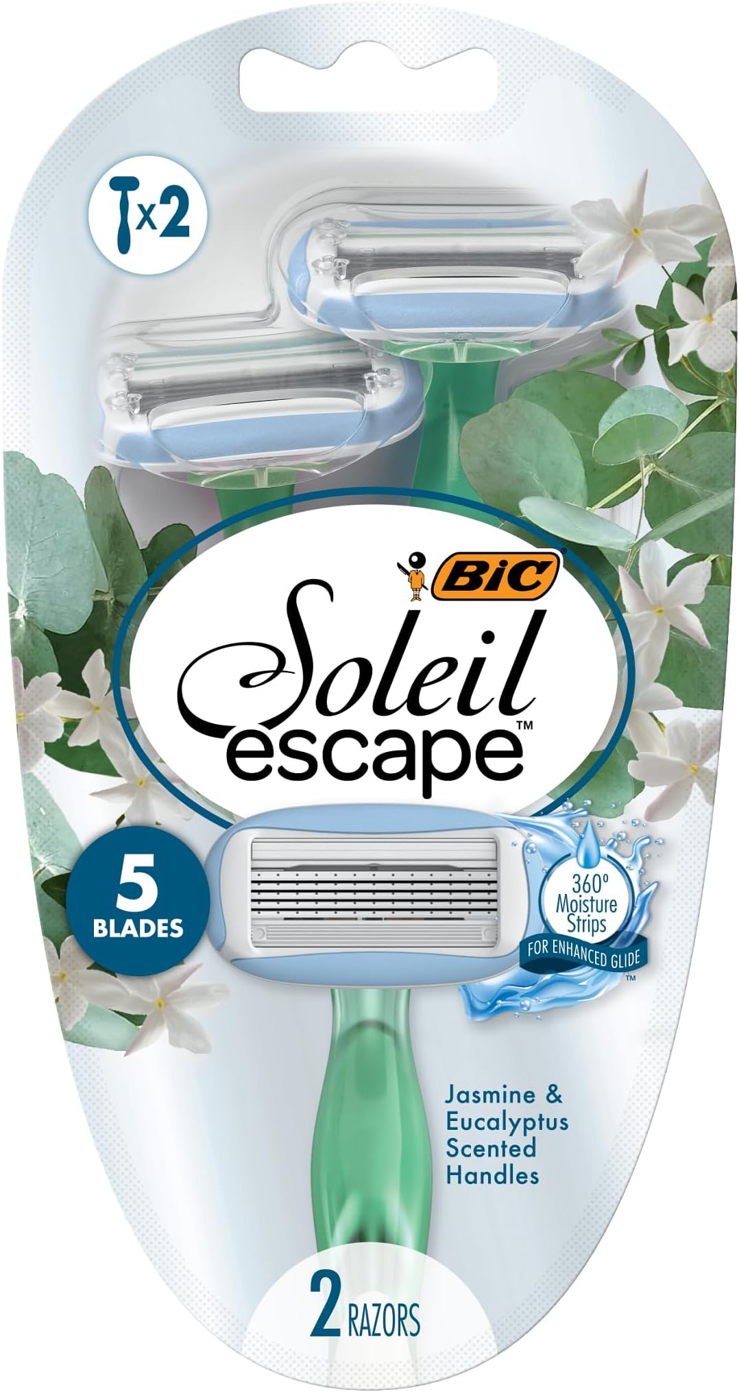 Amazon.com: BIC Soleil Escape Women's Disposable Razors With 5 Blades ...