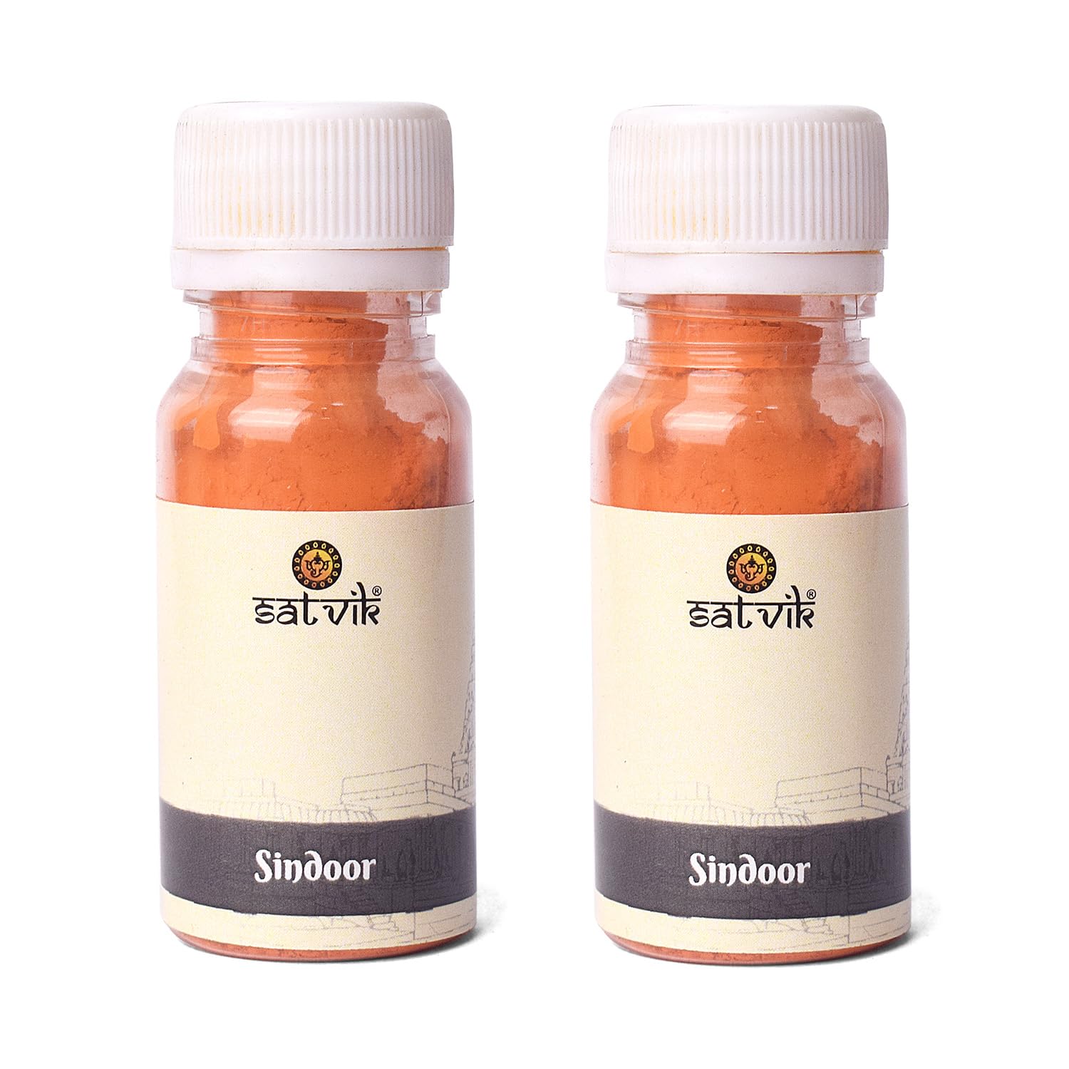 Satvik (Pack of 4) 20 Gram Orange Sindoor Powder for Hanuman Ji, kesari ...