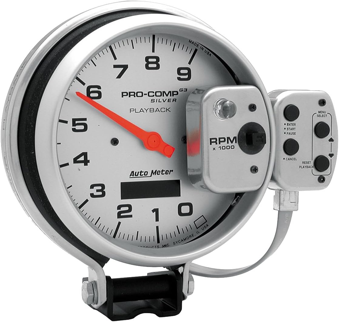 Auto Meter 6864 Pro-Comp Silver Playback Tachometer : Amazon.de: Auto ...
