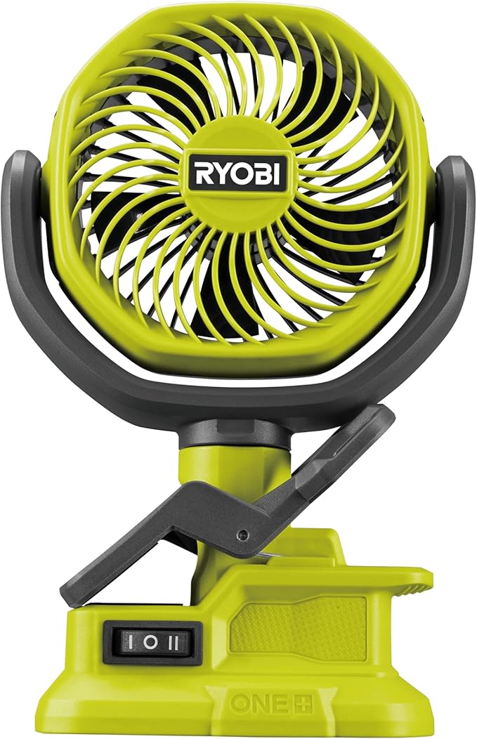 Amazon.com: RYOBI RCF18-0 18V ONE+ Cordless 10cm Clamp Fan (Bare Tool ...