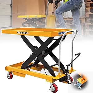 YXFAZPP Hydraulic Table Lifter - Height (0.72m-1.5m), Portable Double ...