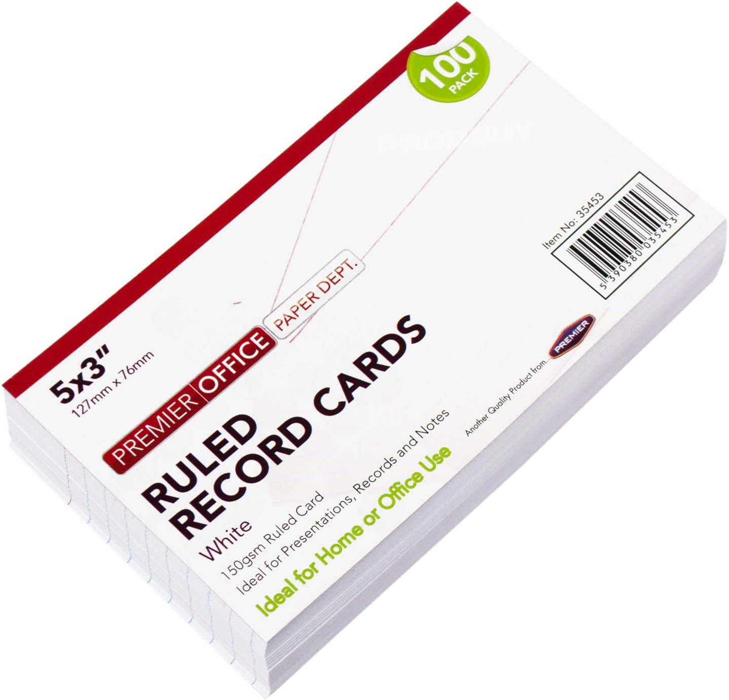 [Pack of 2] 100 Ruled Record Cards 5x3" White : Amazon.co.uk ...