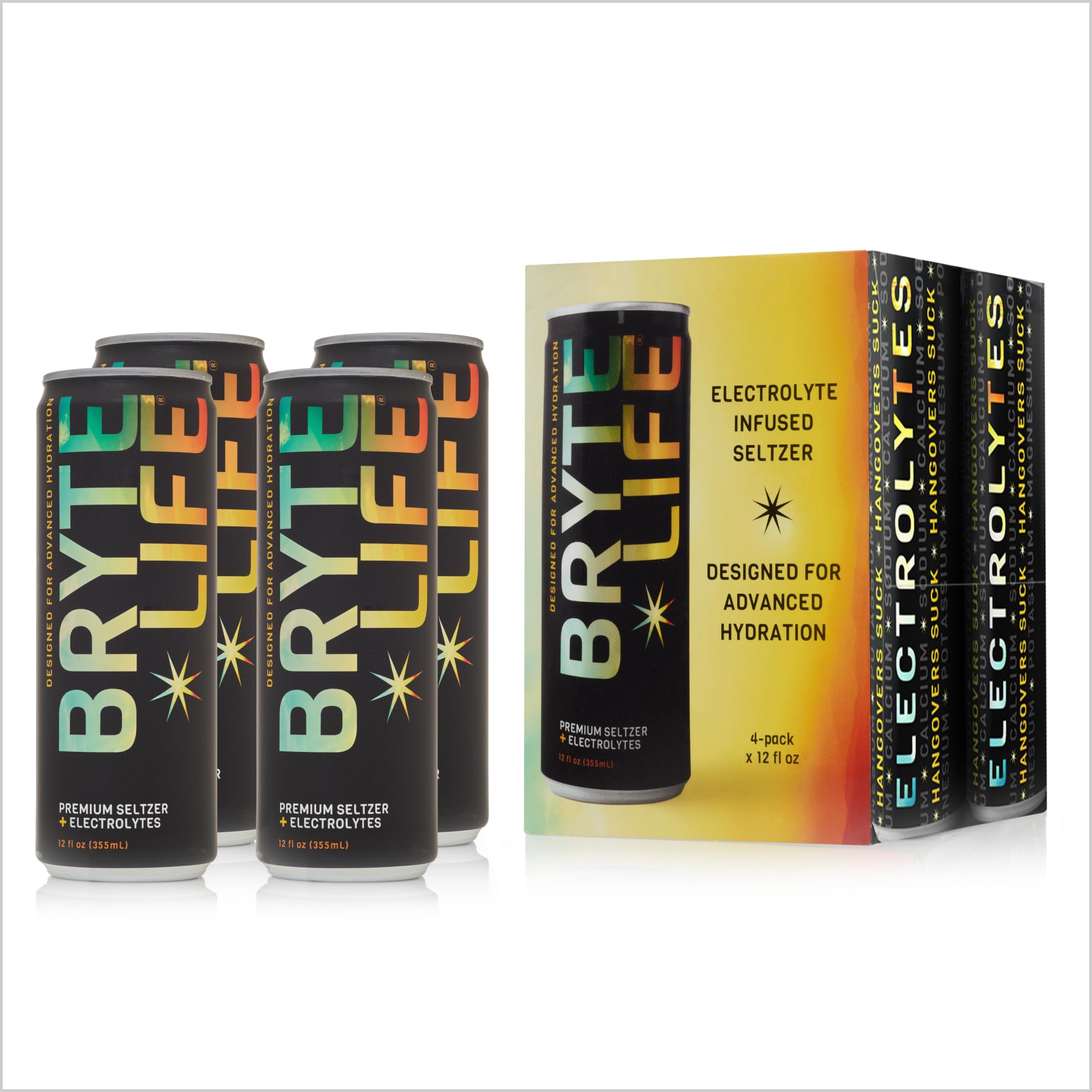 Amazon.com: BRYTELIFE Electrolyte-Infused Seltzer – Non-Alcoholic ...