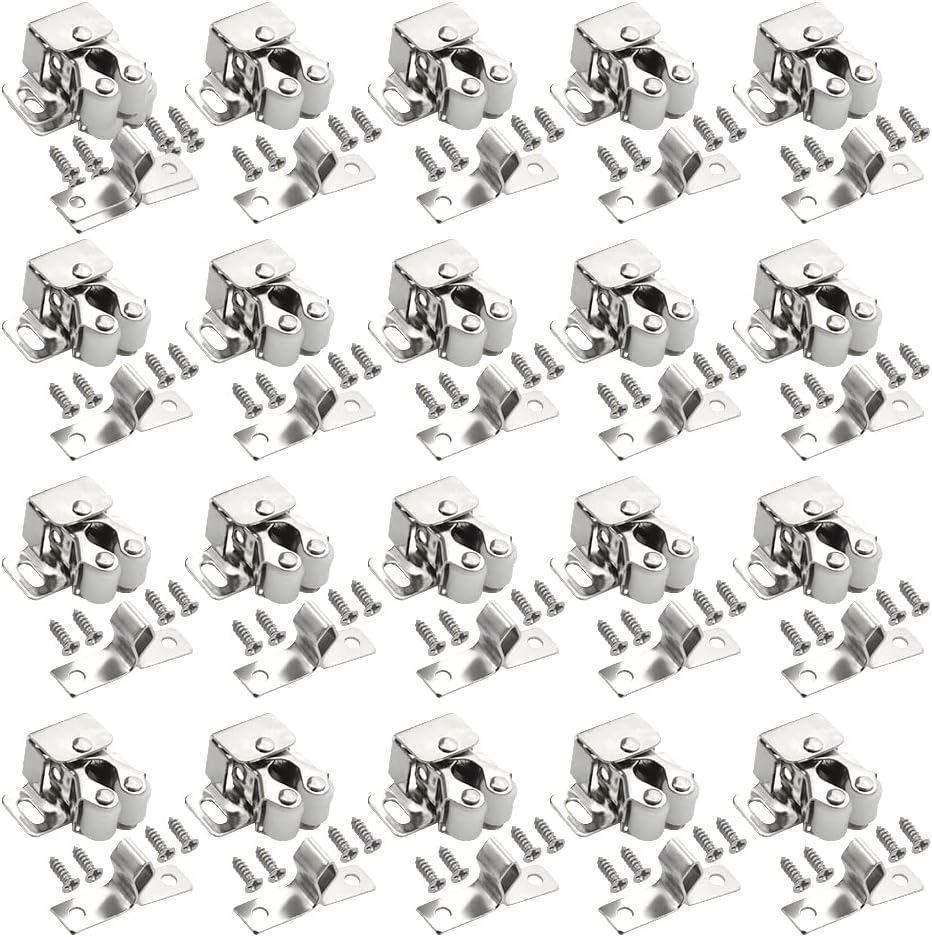 XINMEIWEN 20Pack Double Roller Catch Cabinet Catch Door Catch Heavy ...