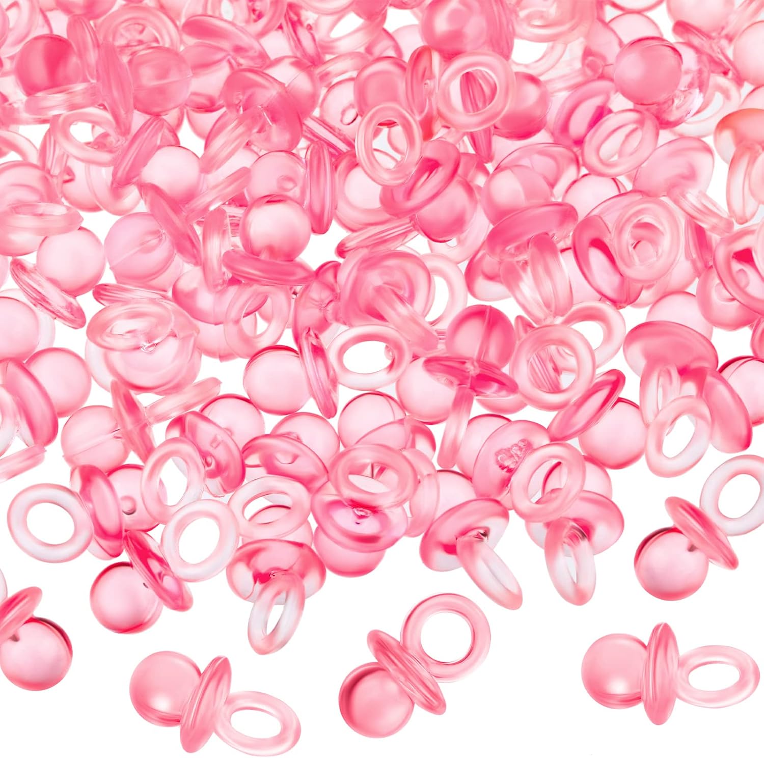 Amazon.com: 200 Pieces Mini Acrylic Pacifier for Decorations, Pink ...