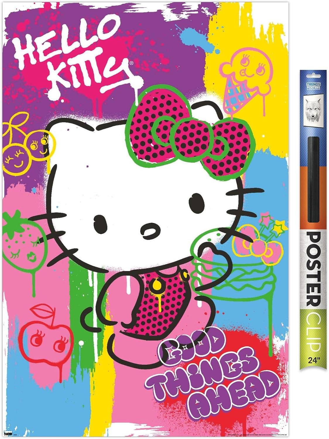Trends International Hello Kitty – Póster de pared de arte pop – Yaxa ...