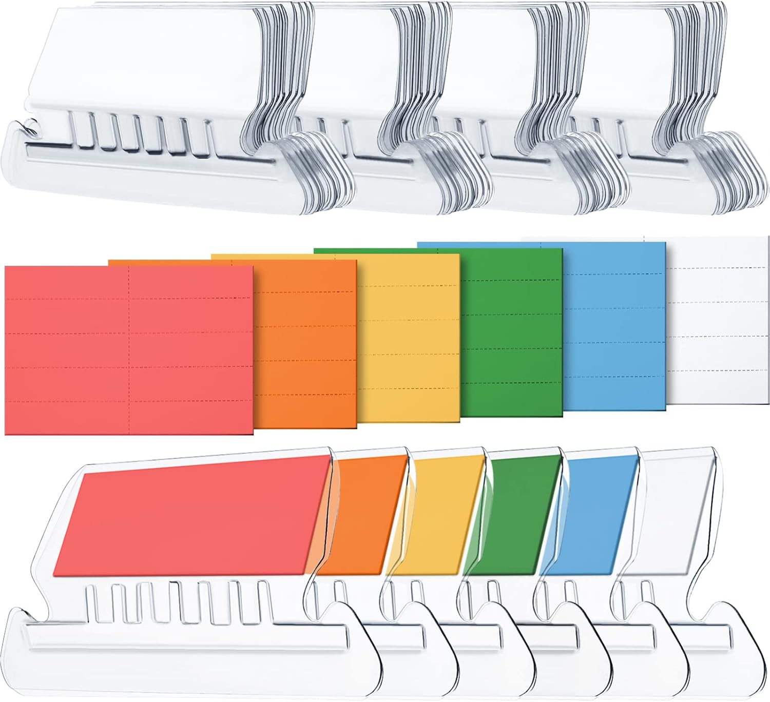 Amazon.com : Jovitec Hanging File Tabs and Inserts, 60 Sets File Folder ...
