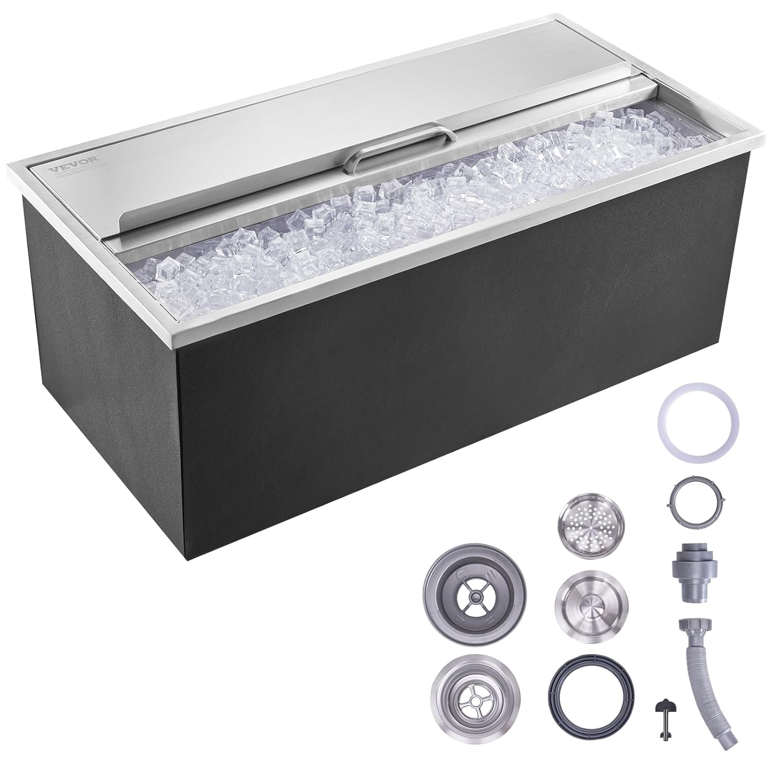 Buy VEVOR Drop in Ice Chest, 36"L x 18"W x 14"H Stainless Steel Ice ...