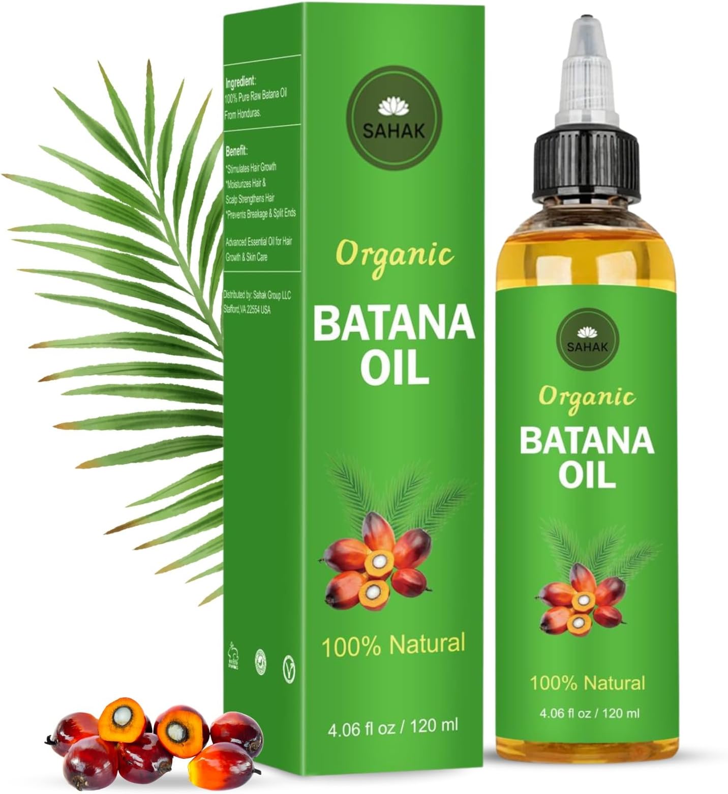 Amazon.com: 100% Natural Raw Batana Oil for Hair Growth, Dr. Sebi Hair ...