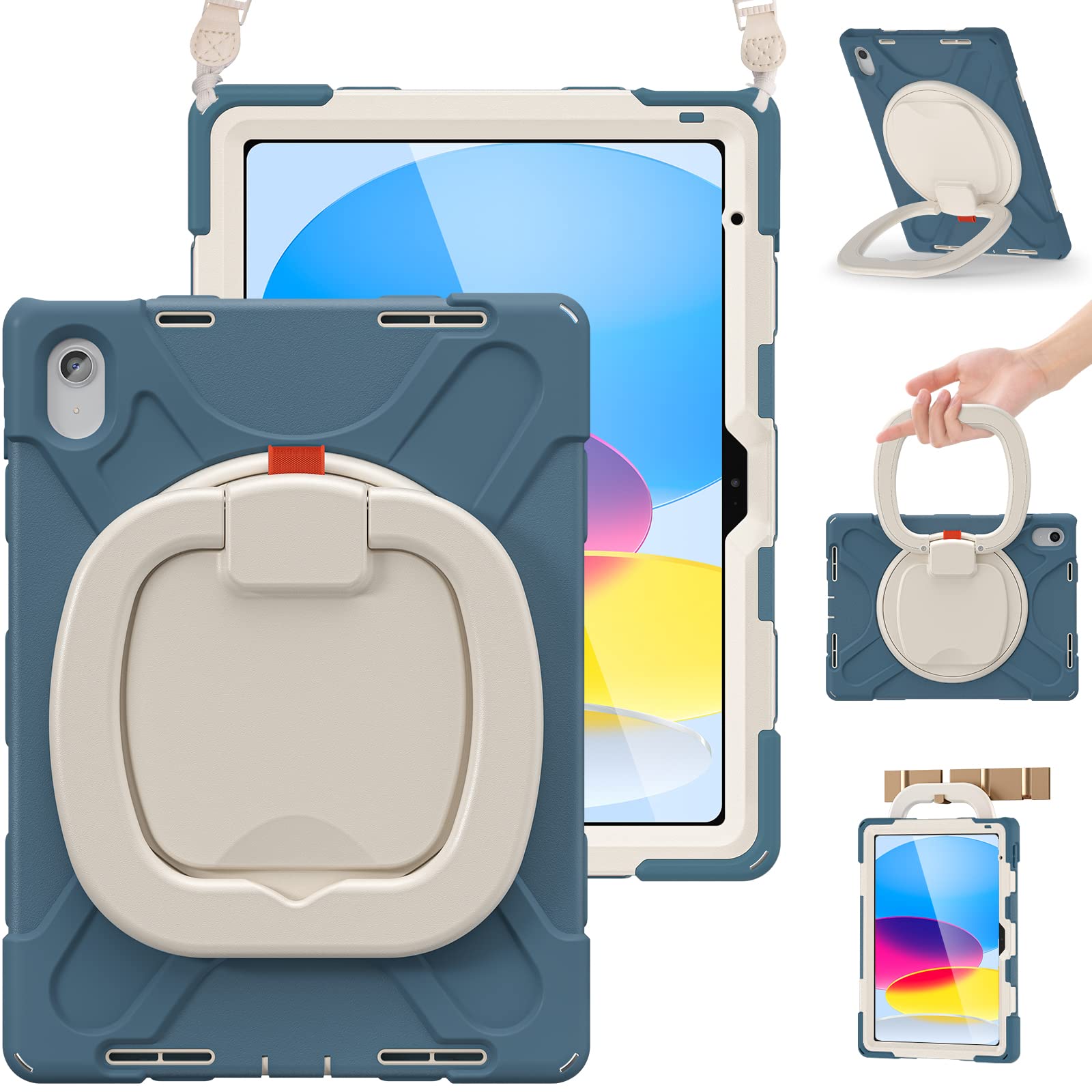 Amazon.com: BRAECN Case for iPad 10th Generation 2022 A2696 A2757 A2777 ...