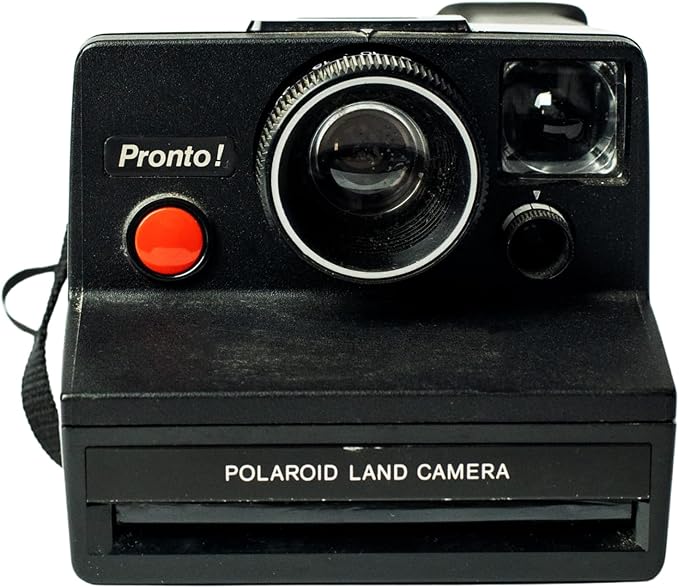 Amazon.com : Polaroid PRONTO! Land Camera Instant Camera Black with red ...