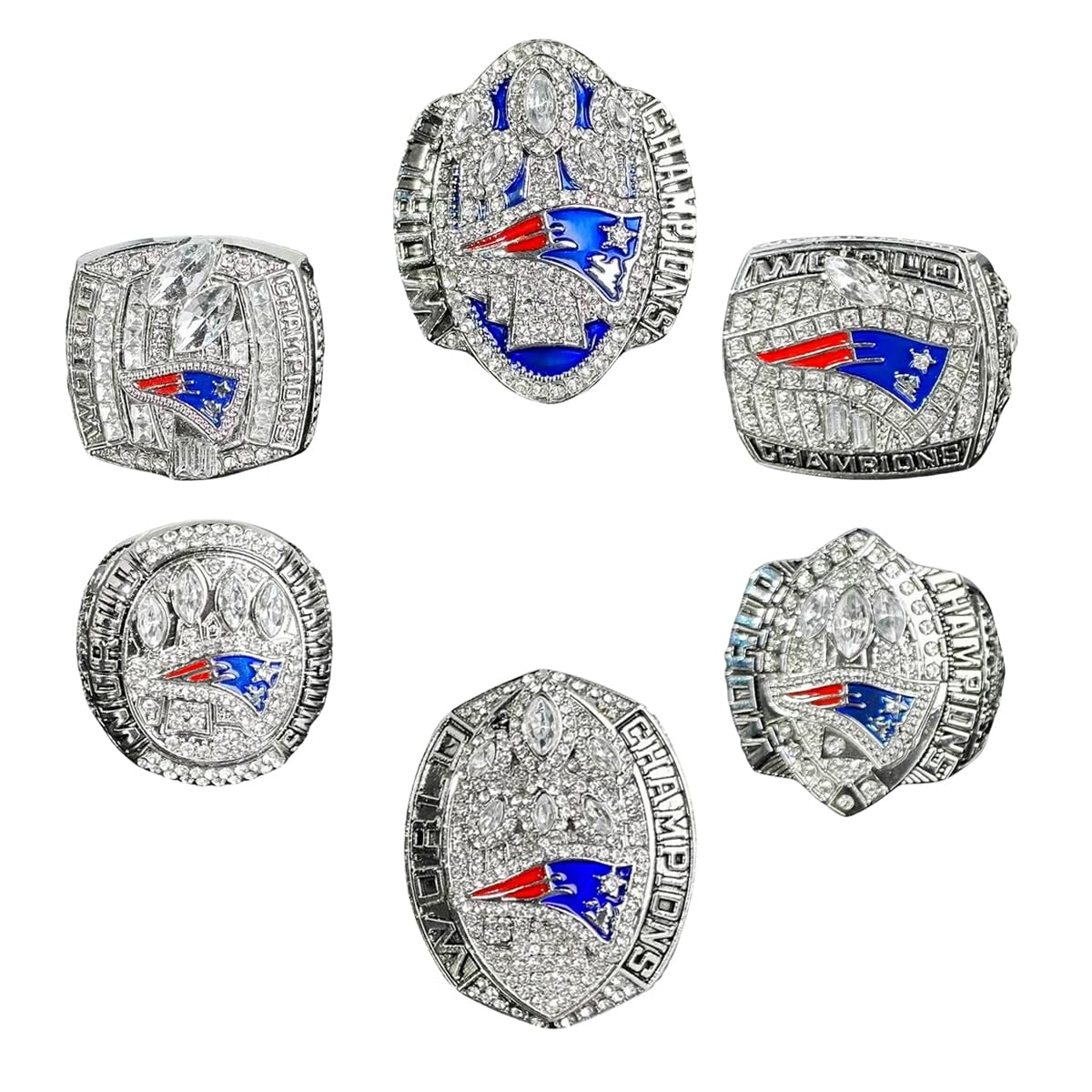 Amazon.com: GIFT SET NEW ENGLAND RUGBY 2001 2003 2004 2014 2016 2018 6 ...