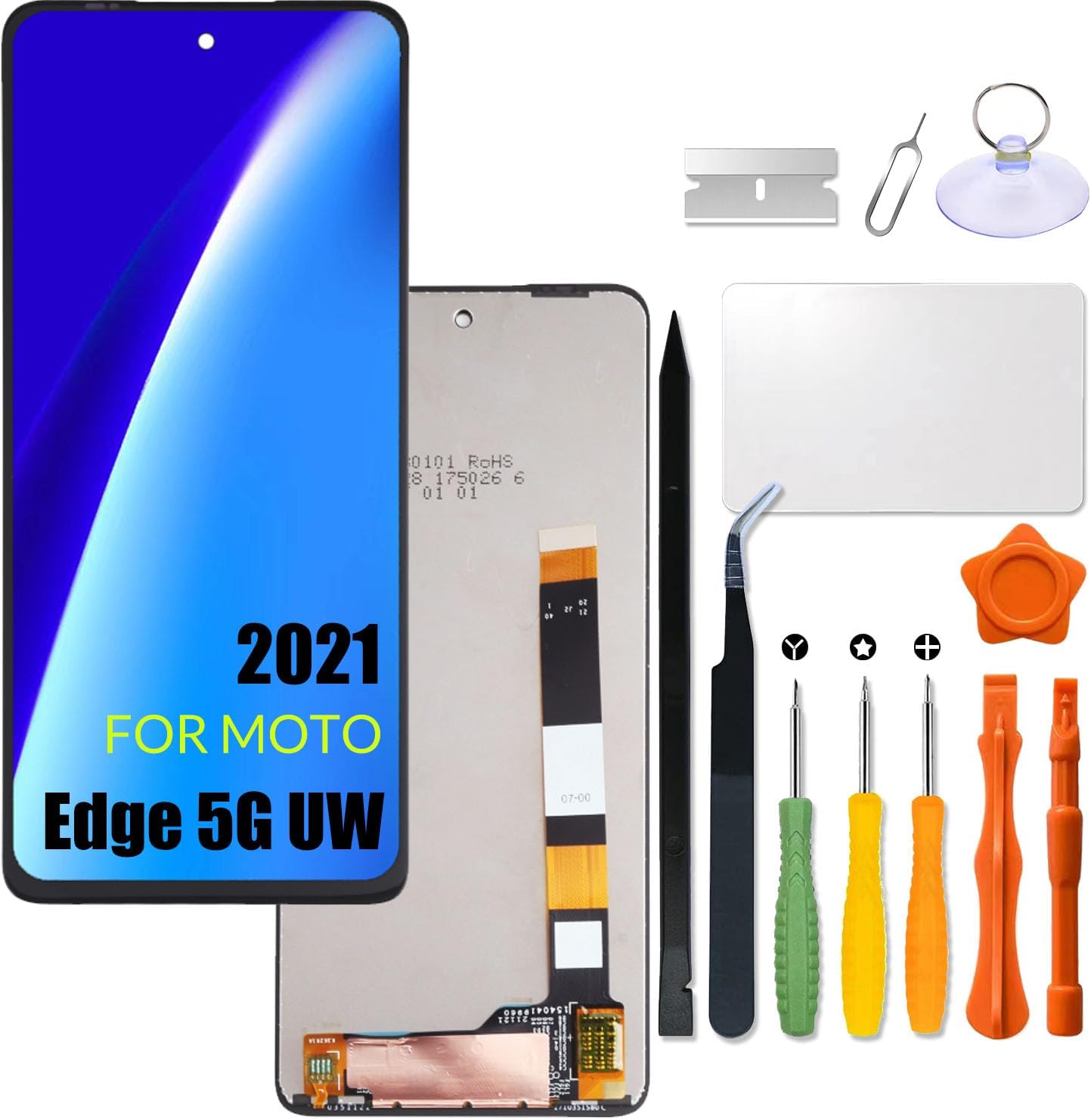 Amazon.com: LCD for Motorola Edge 5G UW (2021) Screen Replacement for ...