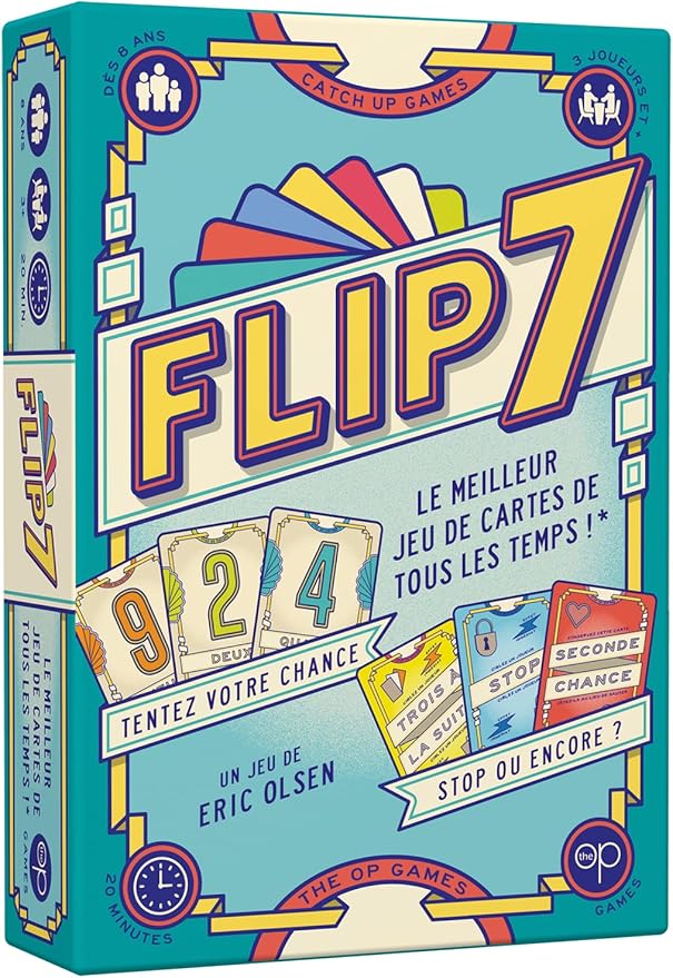 Catch Up Games- Flip 7 Jeu de société, CAT100FL : Amazon.fr: Jeux et Jouets