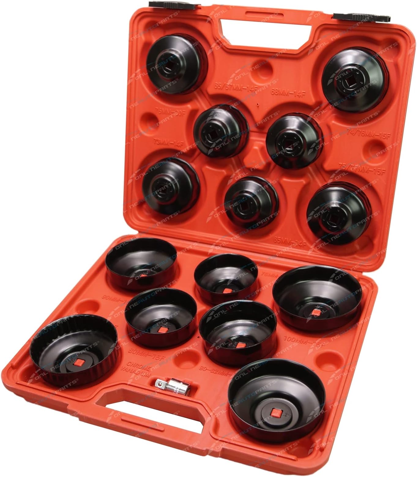 7-Piece Oil Filter Socket Set Includes 24mm,27mm,29mm,30mm,32mm,36mm ...