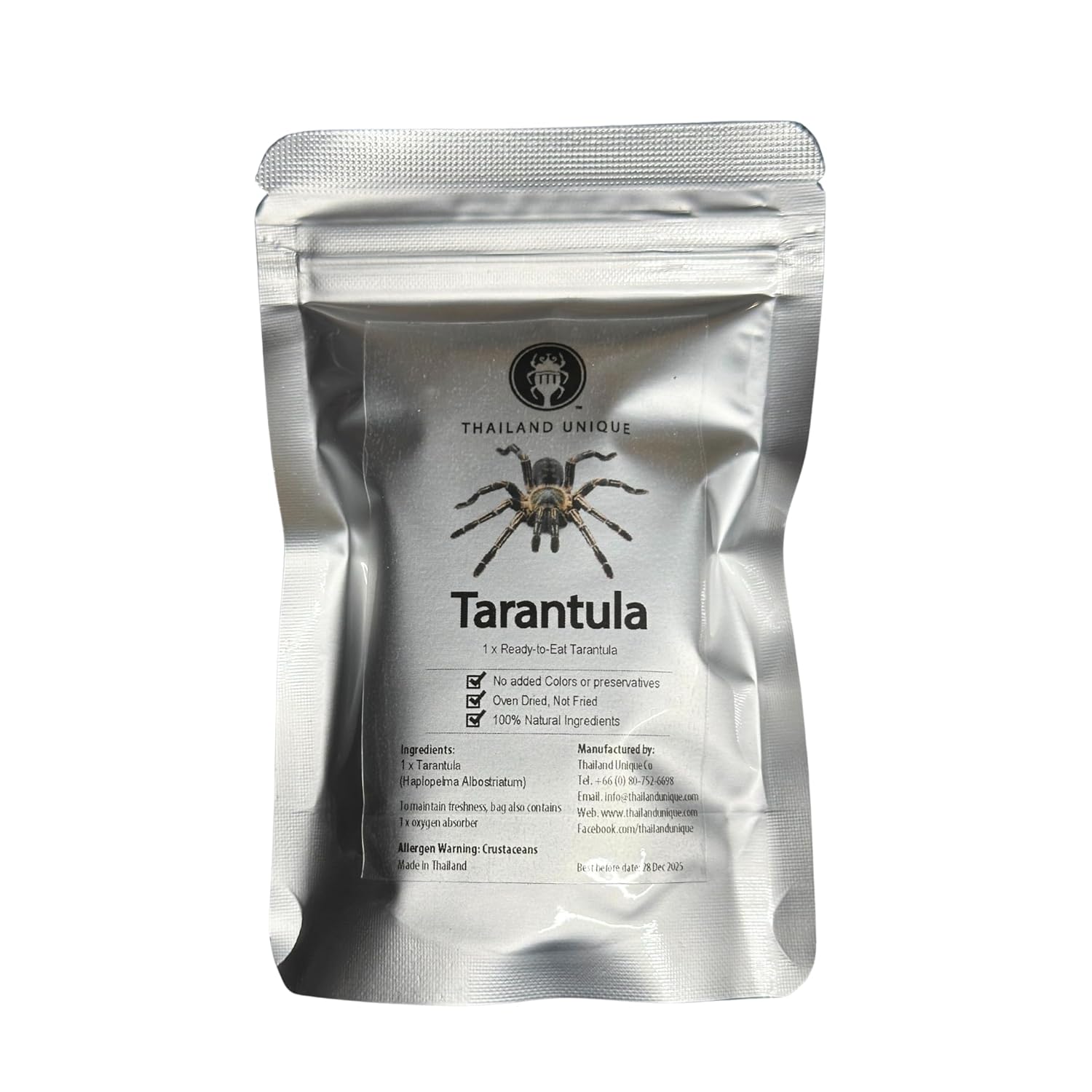 Amazon.com : Thailand Unique Dehydrated Tarantula - 1 Piece of Edible ...
