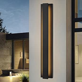 LamQee Long Outdoor Wall Lights Modern Exterior Lighting Fixtures, LED ...