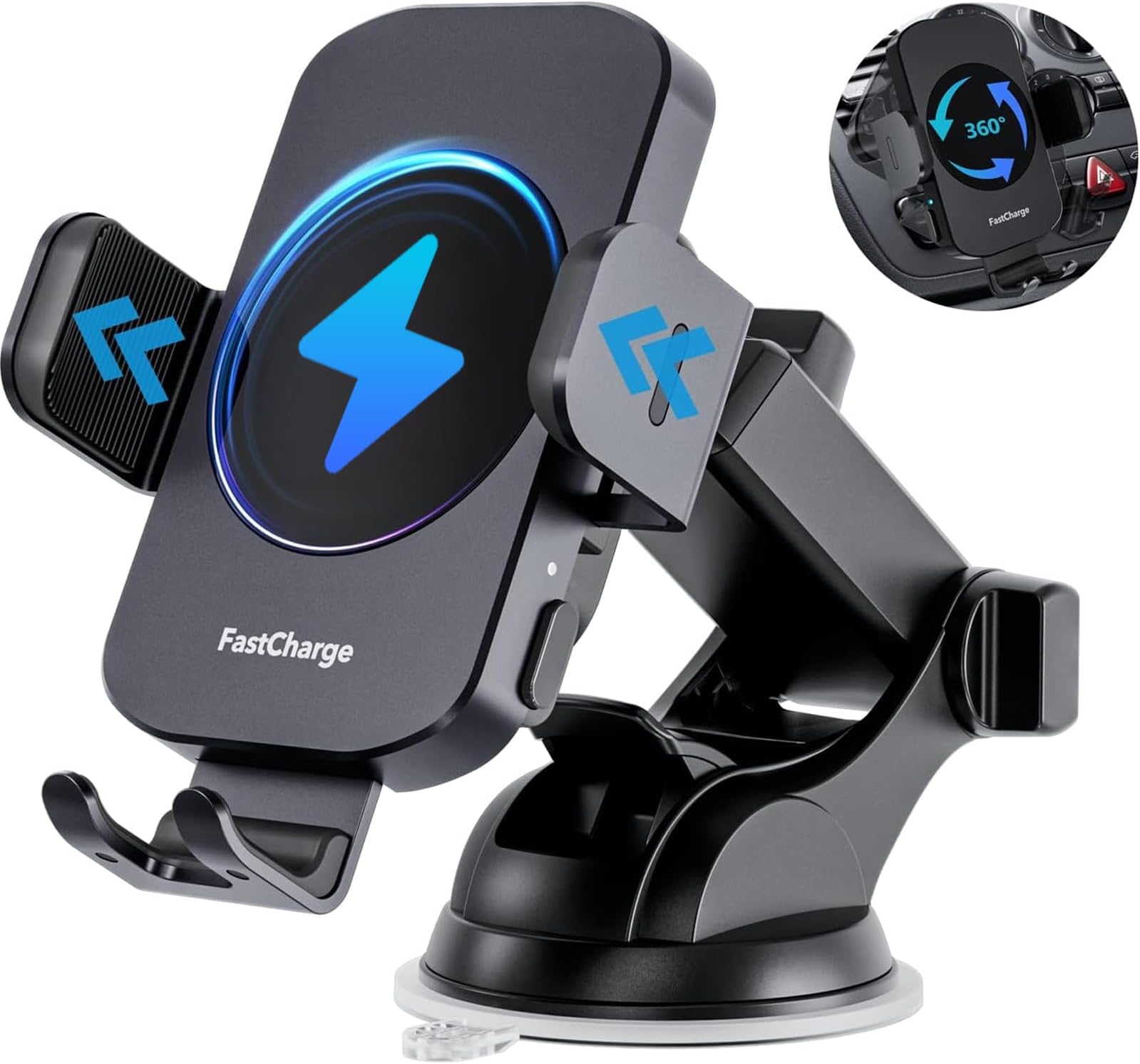 Amazon.com: Wireless Car Charger, 15W Fast Charging Phone Holder Beny 3 ...