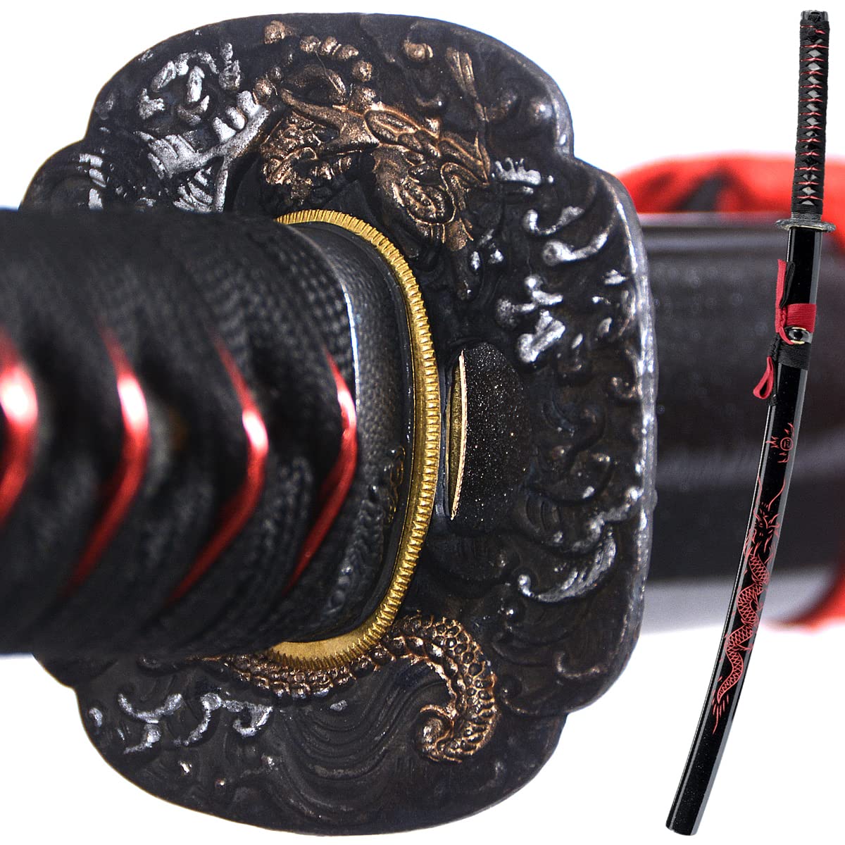 Buy Real Katana Full Tang Samurai Real Carbon Steel Blade Katana ...
