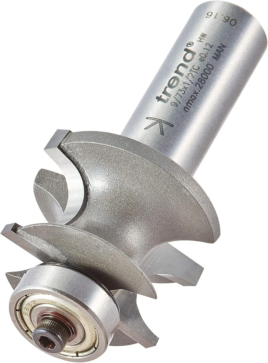 Trend Professional Bearing Guided Corner Bead Router Cutter Bit, 1/2 ...